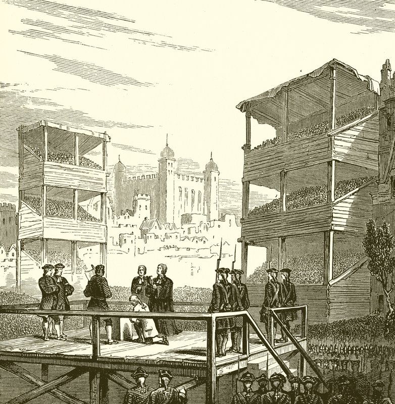 Execution of Lord Derwentwater on Tower Hill, 1716