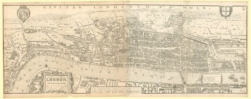 London in the Reign of Queen Elizabeth I, a Facsimile (Reduced) of the ...