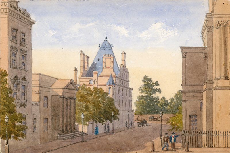 Lord Grosvenor's New Home, Corner of Halkin Street, London
