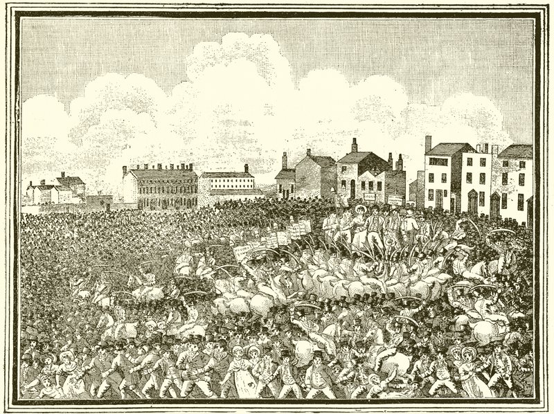 Peterloo Massacre by English School: Buy fine art print