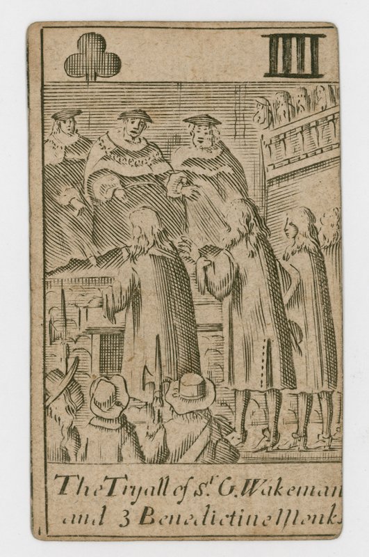 Popish Plot playing card by English School: Fine art print