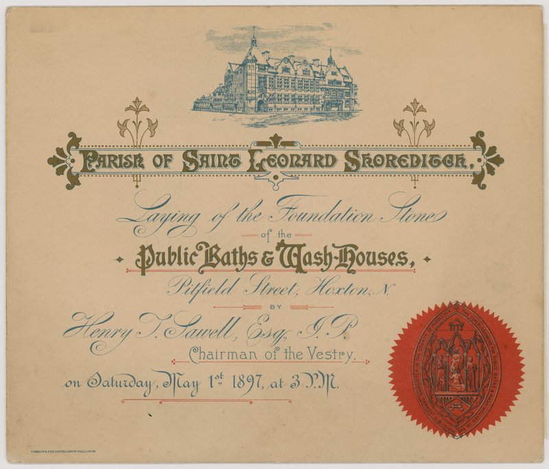 Public Baths and Wash Houses, Pitfield Street, Hoxton