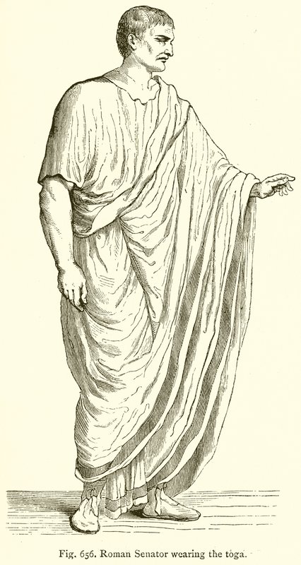 Roman Toga Drawing