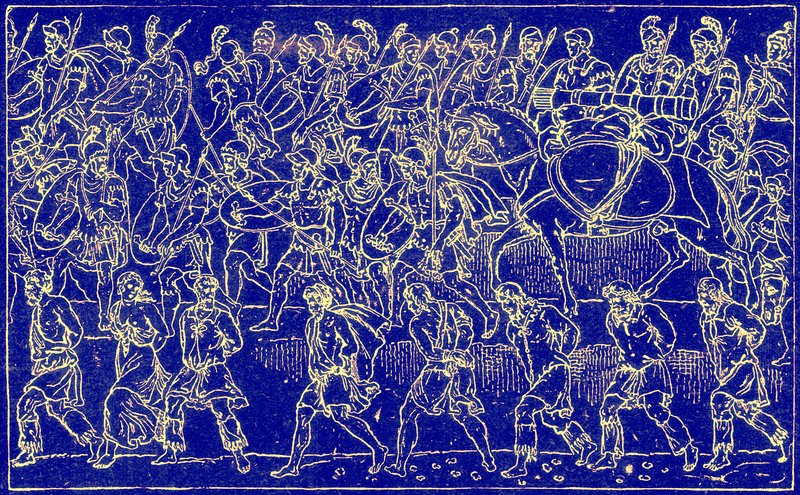 Roman Soldiers and Barbarian Captives, Illustration from The ...