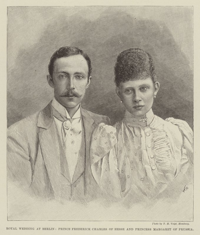 Royal Wedding at Berlin, Prince Frederick Charles of Hesse and Princess ...