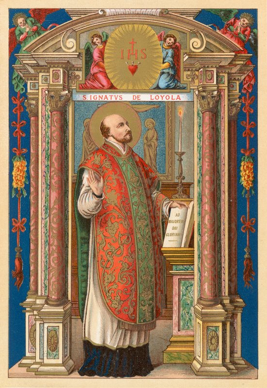 St Ignatius of Loyola by English School: Fine art print