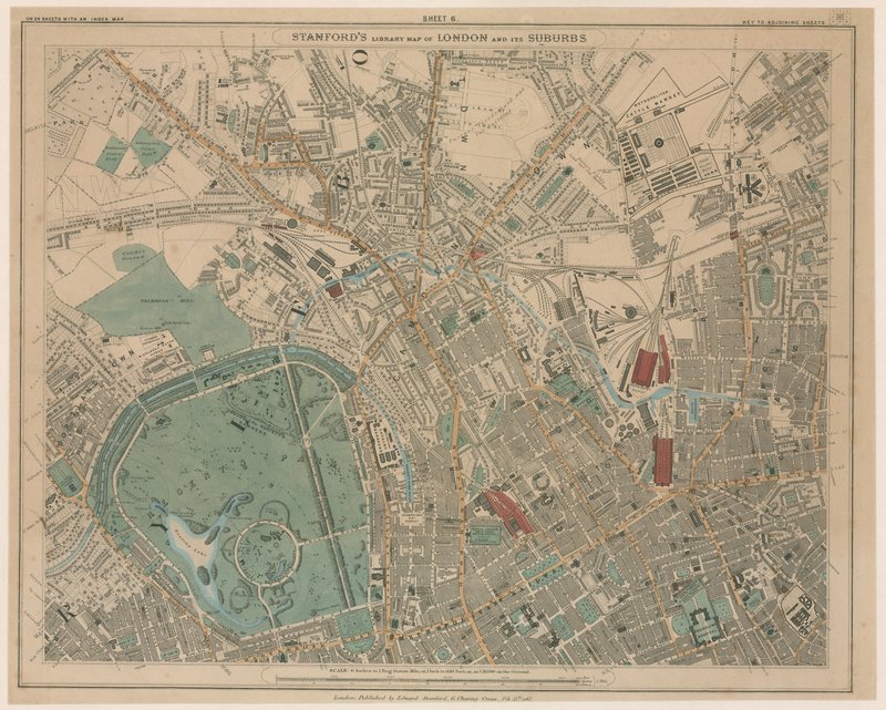 Stanford's Library Map of London and Its Suburbs
