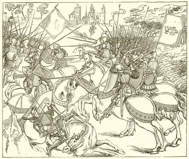 The Battle of Crecy by English School: Buy fine art print
