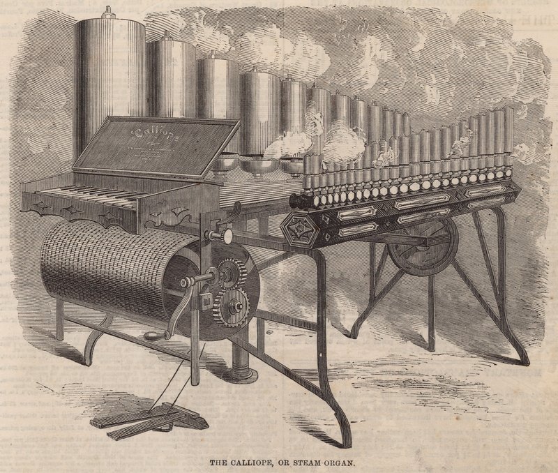The Calliope, a Steam Organ Invented by Arthur S. Denny in America