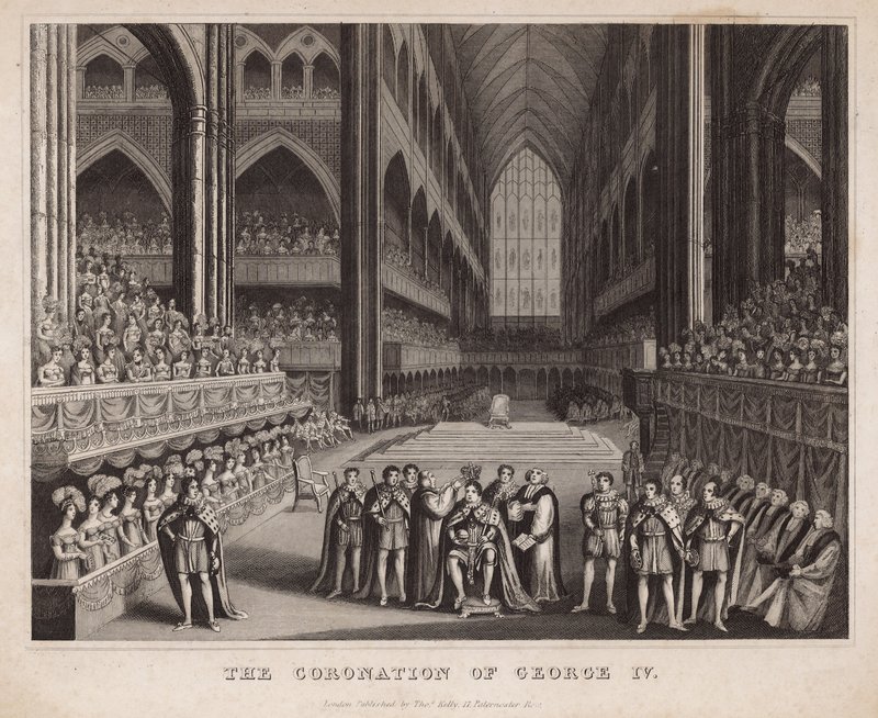 The Coronation of King George IV by English School