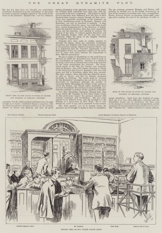 The Great Dynamite Plot by English School: Fine art print