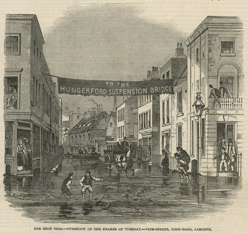 The High Tide: Overflow of the Thames on Tuesday