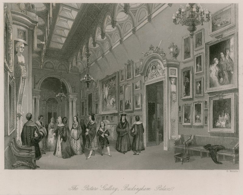 The Picture Gallery, Buckingham Palace by English School