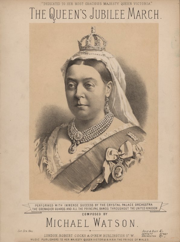 The Queen's Jubilee March - with Portrait of Queen Victoria