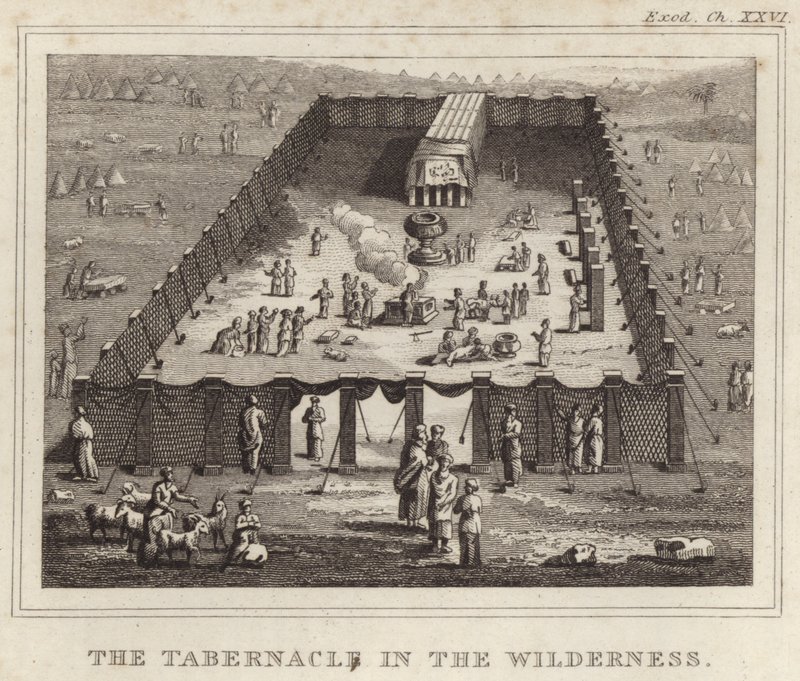 The Tabernacle in the Wilderness by English School