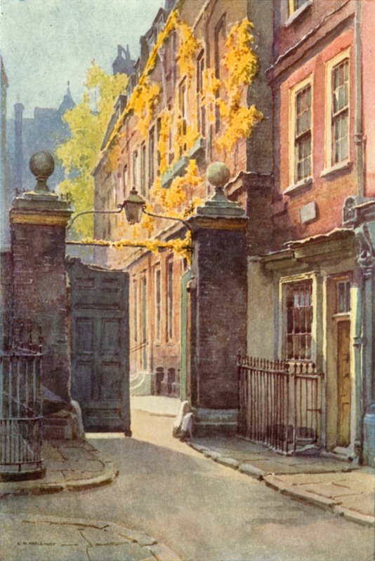 Amen Corner, Paternoster Row by Ernest William Haslehust