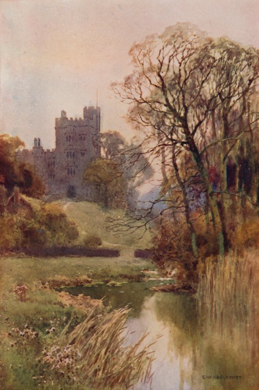 Haddon Hall by Ernest William Haslehust: Fine art print