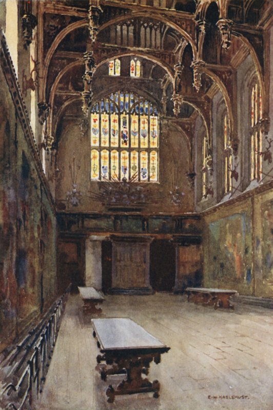 The Great Hall by Ernest William Haslehust: Fine art print