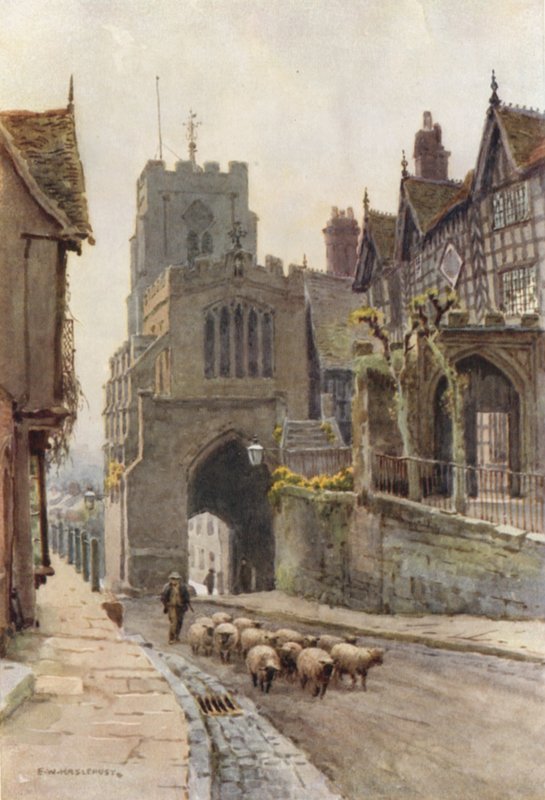 West Gate, Warwick by Ernest William Haslehust