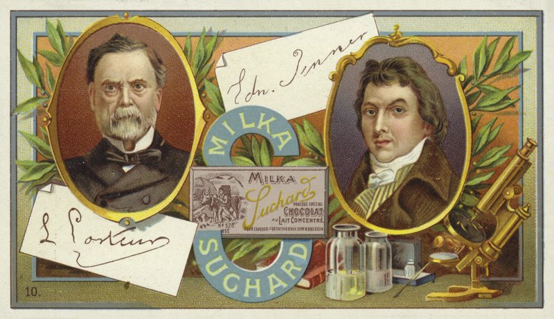 Louis Pasteur and Edward Jenner by European School