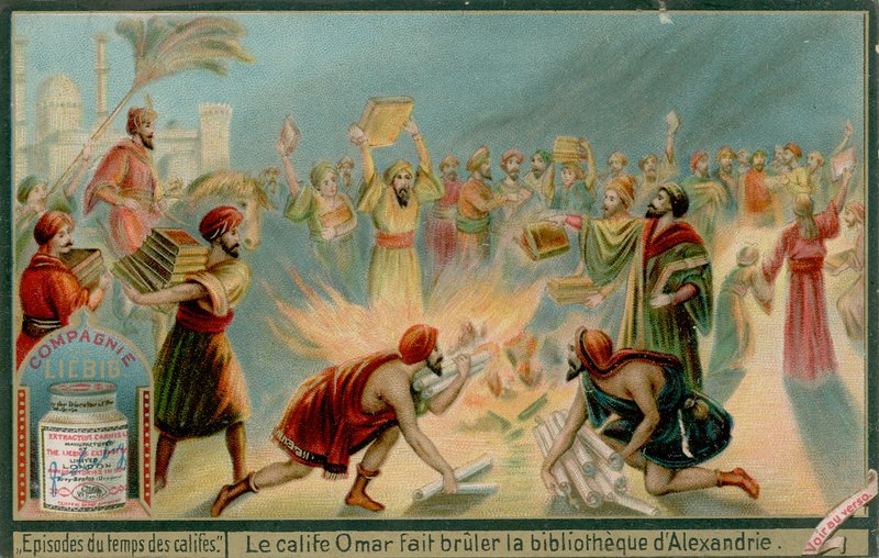 Caliph Omar Burns The Library at Alexandria