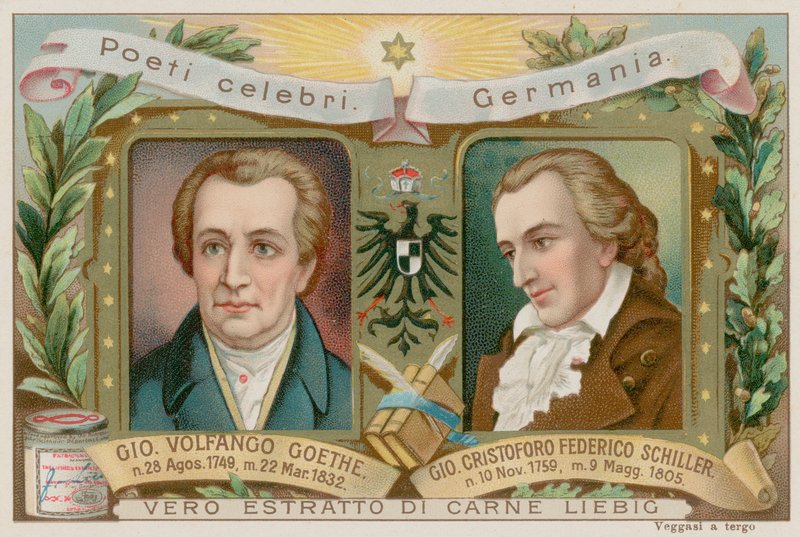Goethe and Schiller by European School: Buy fine art prints