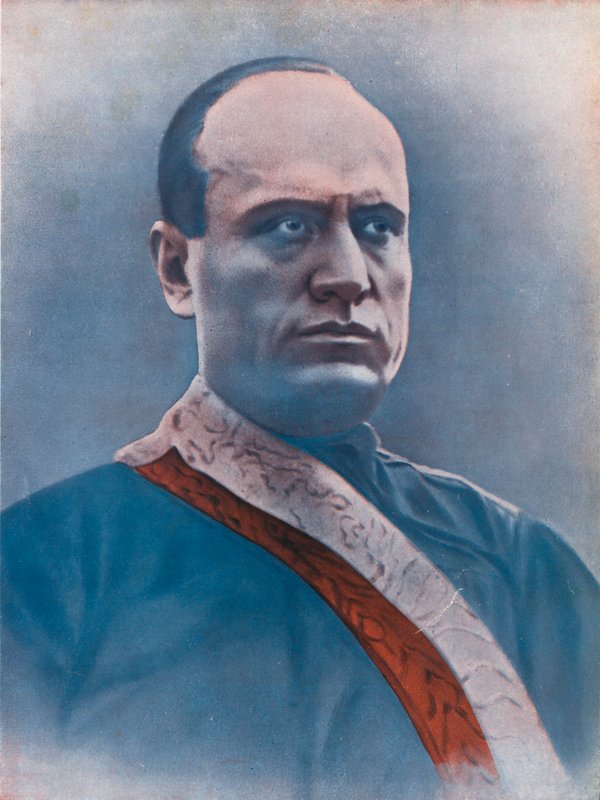 Il Duce by European School: Highest-quality art reproduction