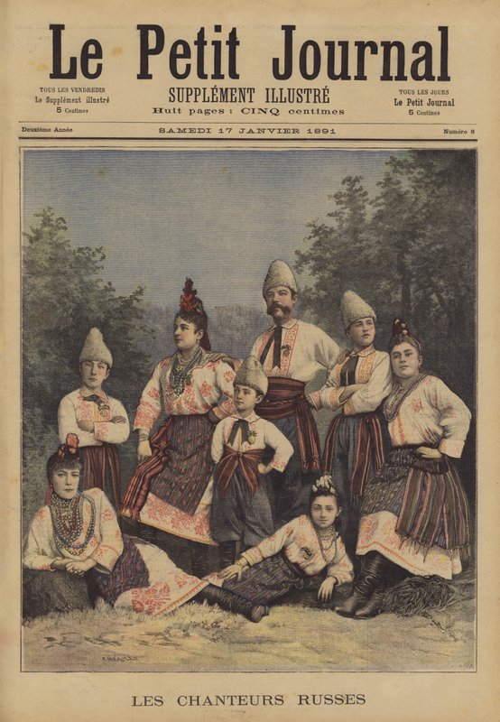 Russian Singers by Fortune Louis Meaulle: Fine art print