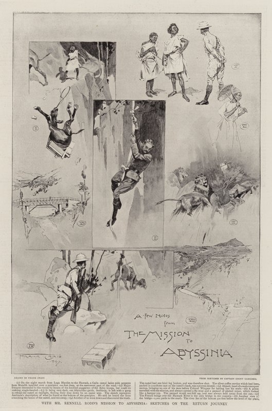 With Mr Rennell Rodd's Mission to Abyssinia, Sketches on the Return Journey
