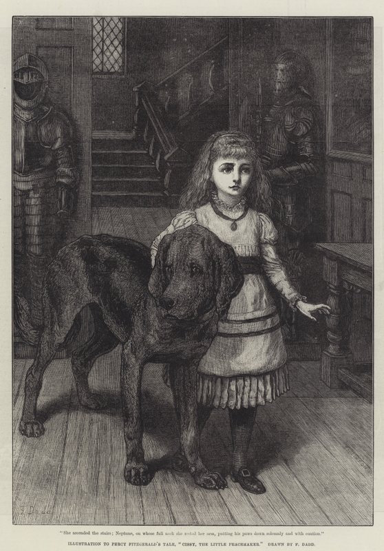 Illustration to Percy Fitzgerald's Tale, Cissy, The Little Peacemaker