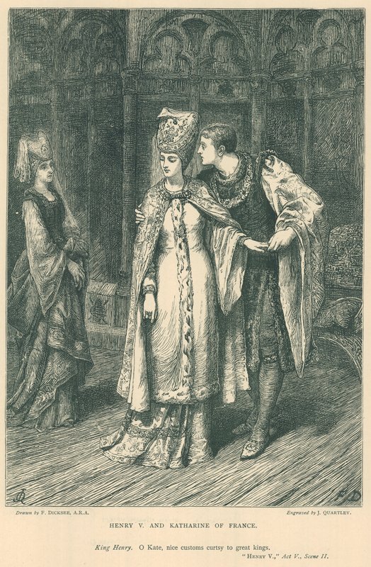 Illustration for Shakespeare's King Henry V by Frank Dicksee
