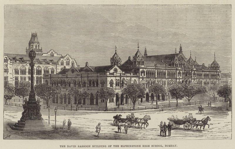 The David Sassoon Building of the Elphinstone High School, Bombay