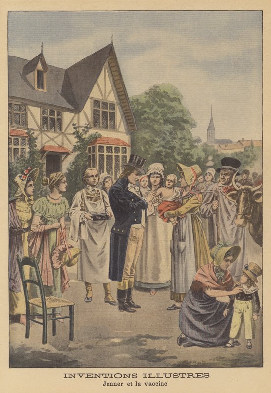 Edward Jenner's smallpox vaccine by French School