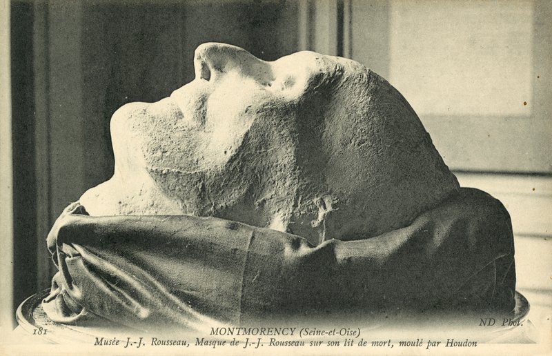 Death Mask of Jean-Jacques Rousseau by French Photographer