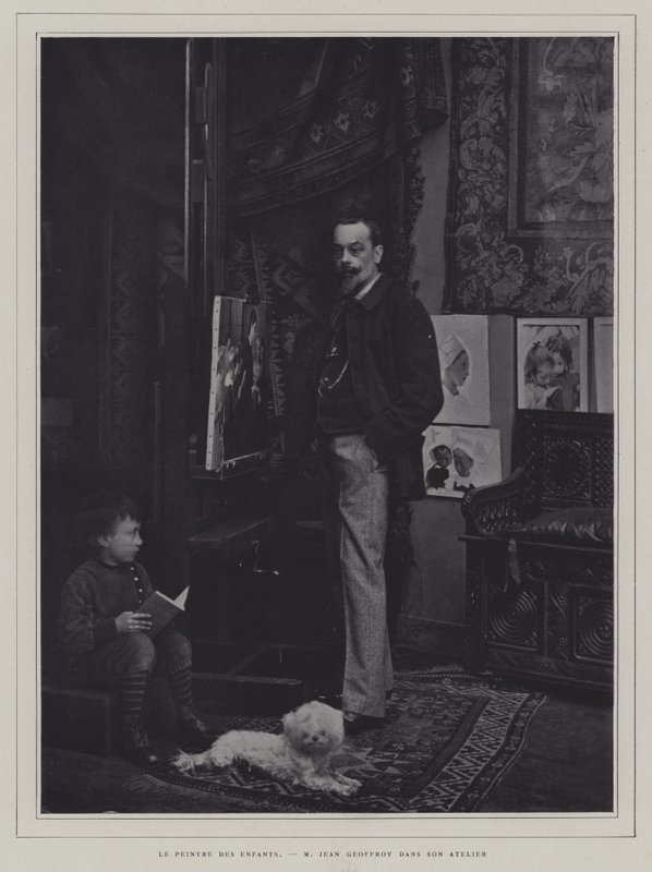 The painter of children: French artist Jean Geoffroy in his studio