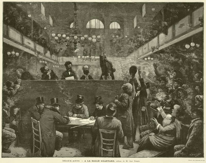 Fine Arts, At the Graffard Hall, Painting by M Jean Beraud