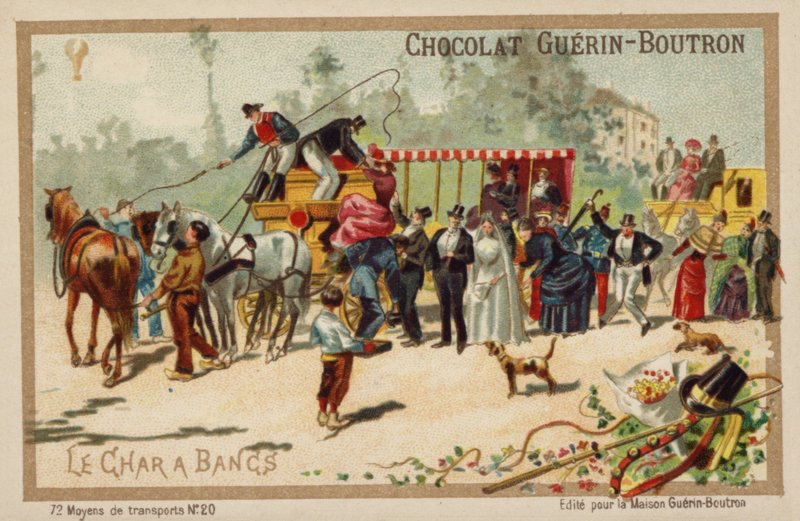 Charabanc by French School: Highest-quality art reproduction
