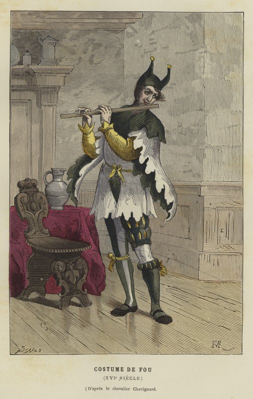 Costume of a fool, 16th Century by French School
