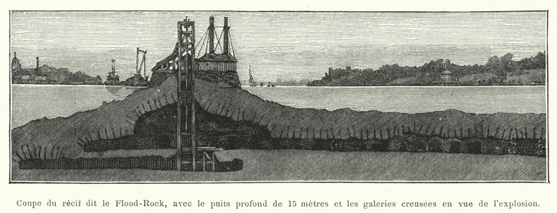 Cross Section of the Flood-Rock Reef, with the 15-Meter Deep Well and ...
