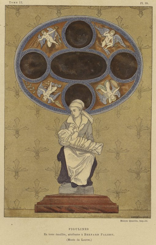 Enamelled Pottery Figuline Attributed to Bernard Palissy, 16th Century