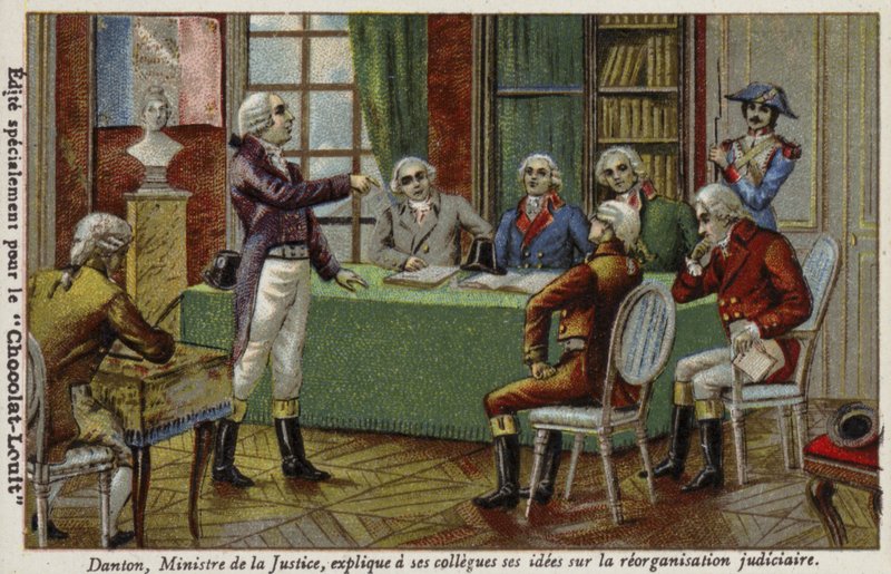 Georges Danton Explaining His Ideas on Judicial Reorganisation to His ...