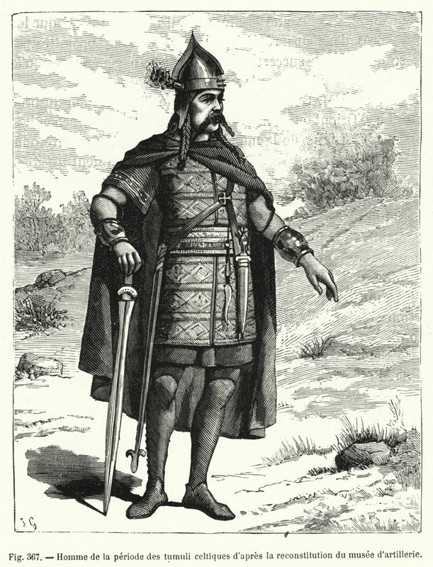 Man of the Celtic Tumulus Period, after the Reconstruction of the ...