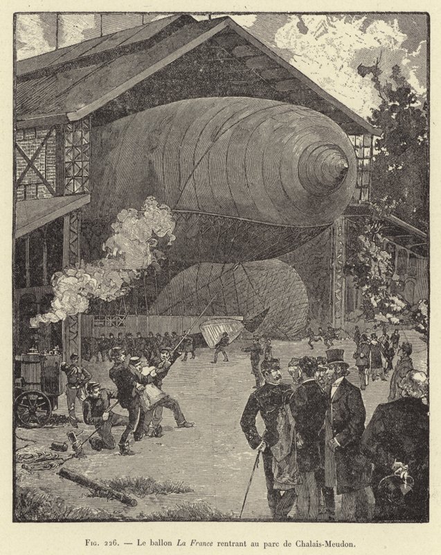 The Balloon La France Returning to the Park of Chalais-Meudon