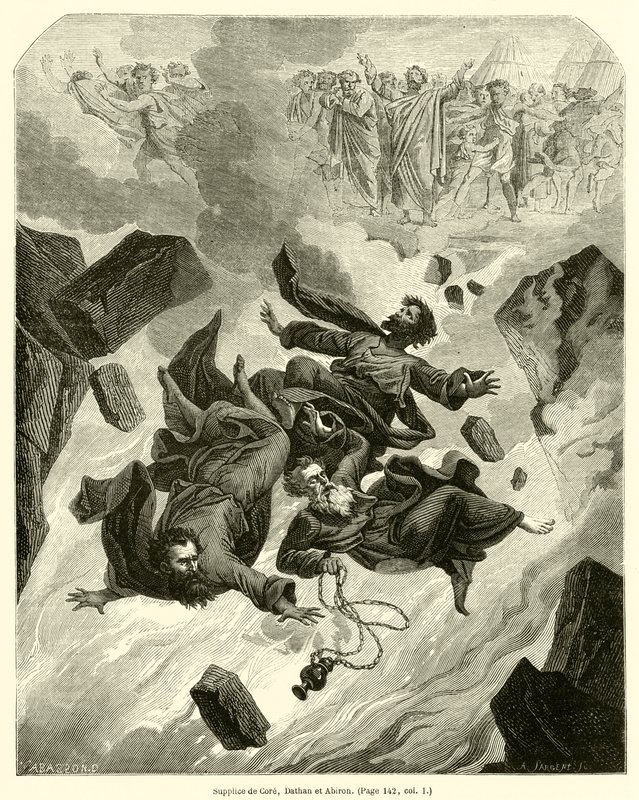 Punishment of Korah, Dathan, and Abiram by French School