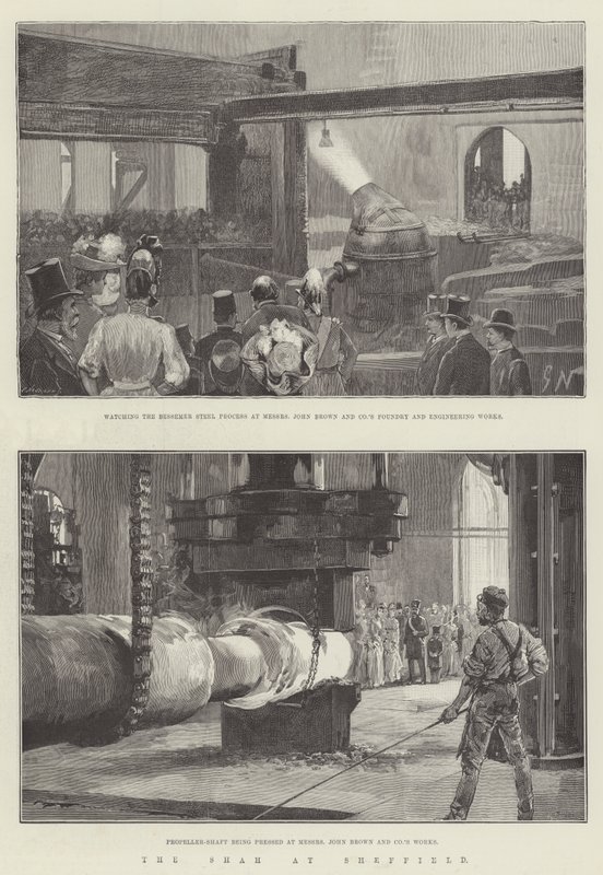 The Shah at Sheffield by Gabriel Nicolet: Fine art print