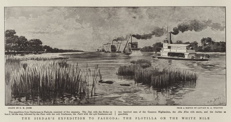 The Sirdar's Expedition to Fashoda, the Flotilla on the White Nile