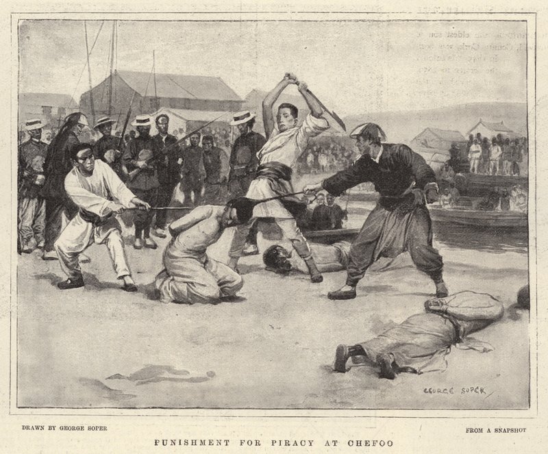 Punishment for Piracy at Chefoo by George Soper