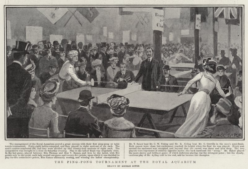 The Ping-Pong Tournament at the Royal Aquarium