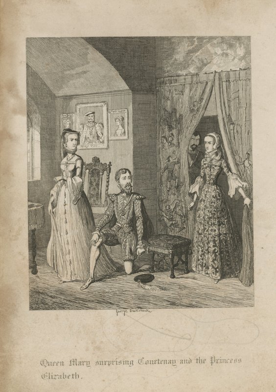 Queen Mary Surprising Courtenay and Princess Elizabeth