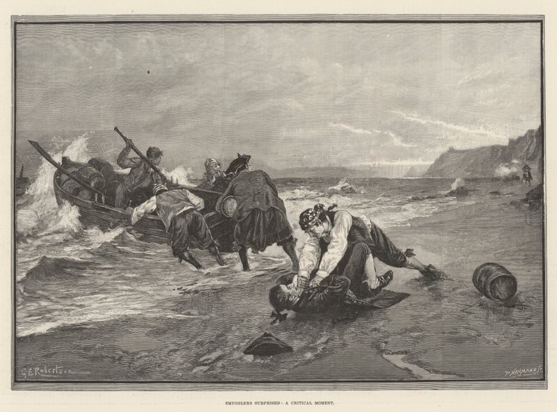 Smugglers Surprised, a Critical Moment